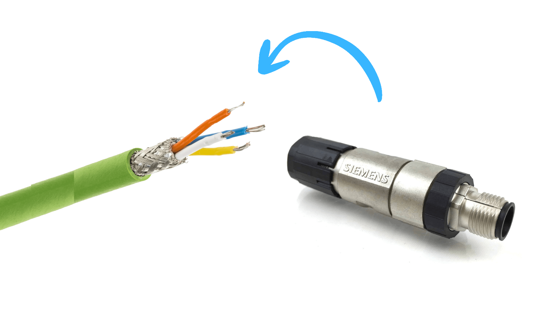 Cómo Armar Un Conector M12 PRO Plug Siemens Con Cable PROFINET 6XV1840 ...